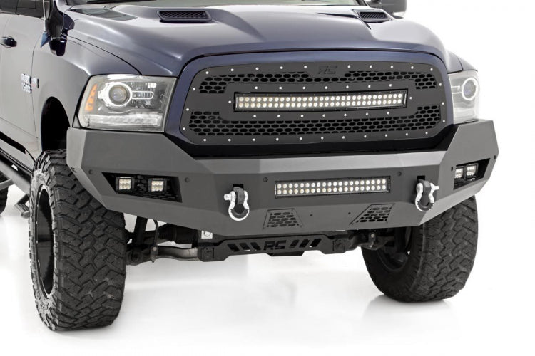 Rough Country 10774 Front Bumper Ram 1500 2WD/4WD (2013-2018 & Classic ...